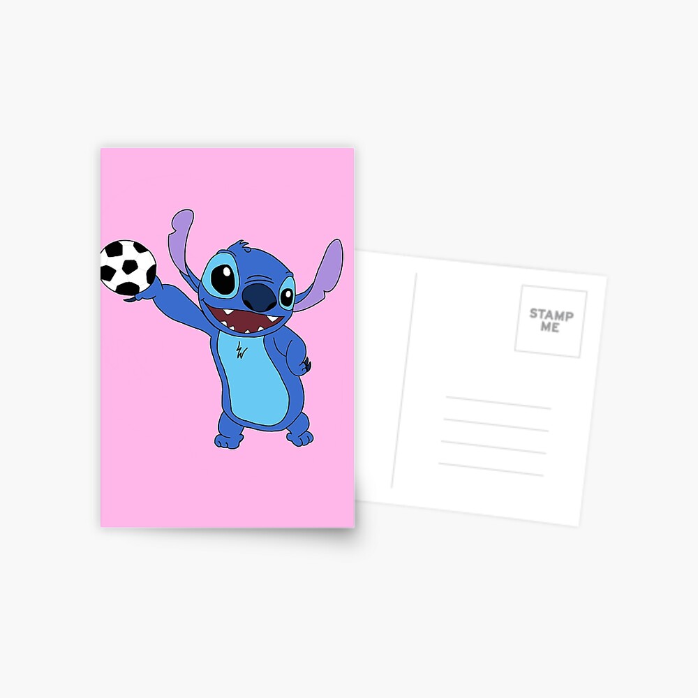 "Stitch With a Soccer Ball" Sticker for Sale by hah06 | Redbubble