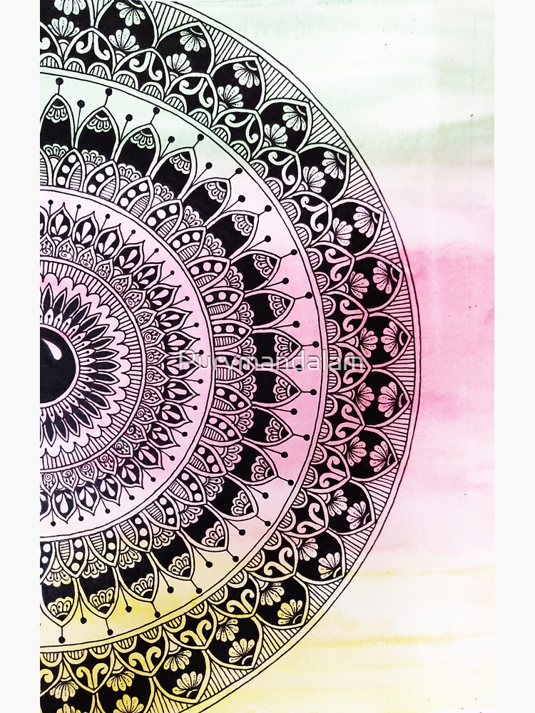 " Shaded Mandala" Sticker for Sale by Purvmandalam | Redbubble
