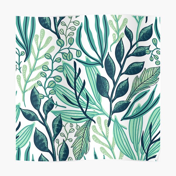 "Leafy" Poster for Sale by Iambellanova | Redbubble