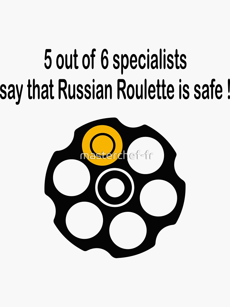"Russian Roulette" Sticker for Sale by masterchef-fr | Redbubble
