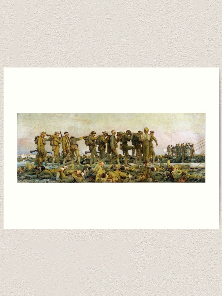 "Vintage John Singer Sargent World War I Gassed" Art Print for Sale by ...