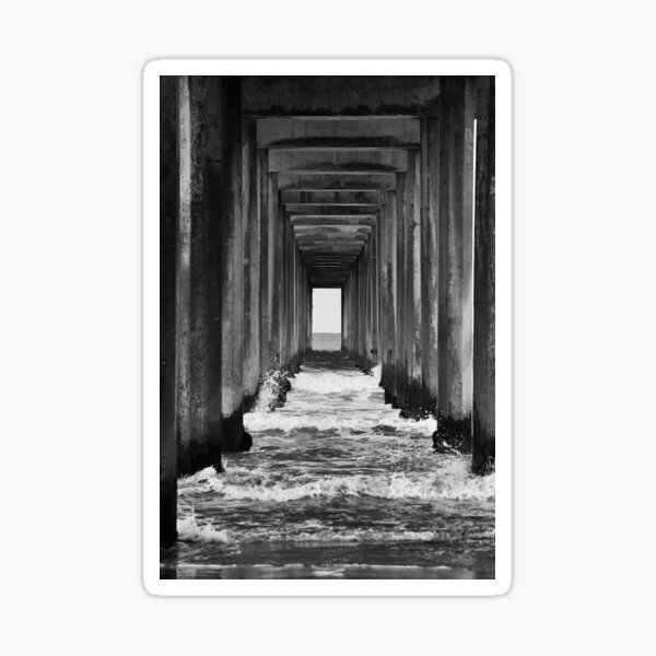 "Scripps Pier" Sticker by margretruiz | Redbubble
