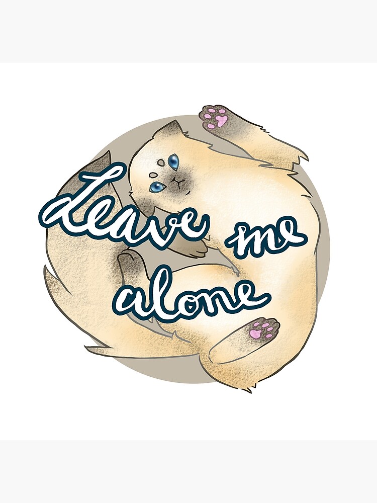 Impression photo « Laissez-moi seul Kawaii Cat Cute Ragdoll Sticker ...