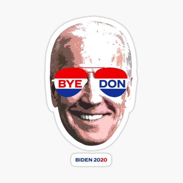 "Bye Don: Joe Grin Flag" Sticker for Sale by BionicDesigner | Redbubble