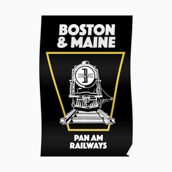 "Boston & Maine - Train Emblem" Poster for Sale by touristtrash | Redbubble