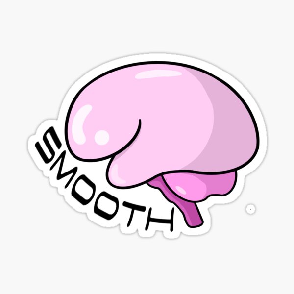 "Smooth Brain" Sticker for Sale by CiricexChimera | Redbubble