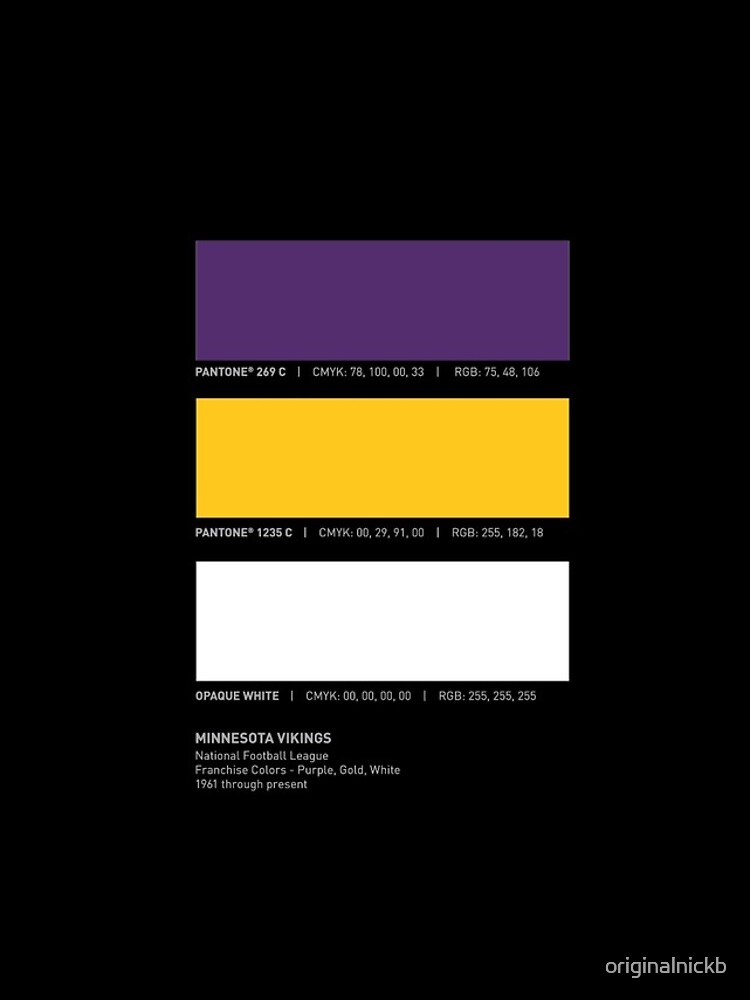"MInnesota Vikings Pantone Colors" iPhone Case for Sale by ...