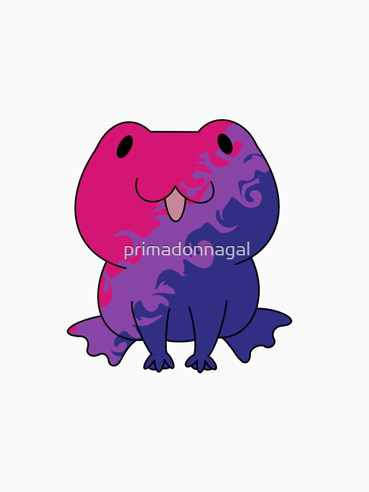 "bi pride frog" T-shirt by primadonnagal | Redbubble