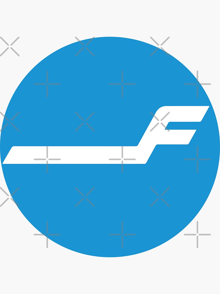 "Finnair (1968) Logo" Sticker for Sale by in-transit | Redbubble