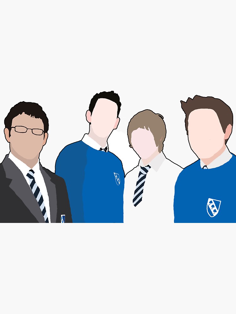 "the inbetweeners" Sticker for Sale by sophieluxton | Redbubble