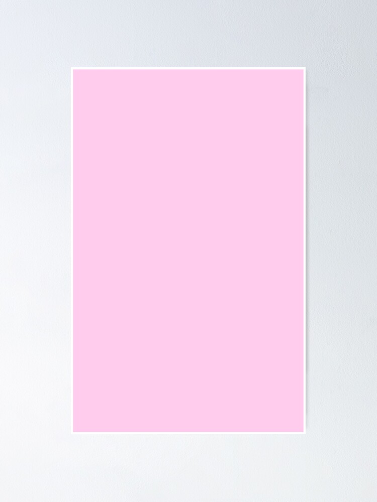 "Solid Pastel Light Pink Colour" Poster by Djnrik | Redbubble