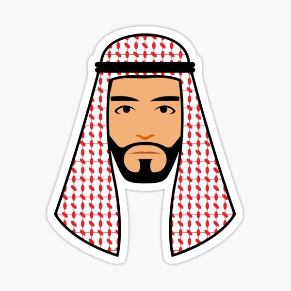 "Arab man" Sticker for Sale by Jeejaln1 | Redbubble