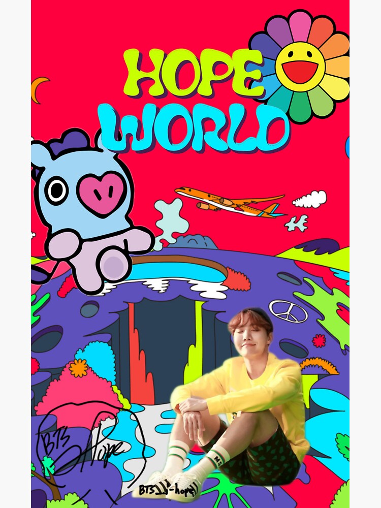 "Hope World" Sticker for Sale by LUV-U | Redbubble