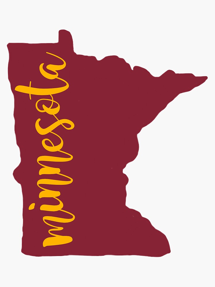 "Minnesota" Sticker for Sale by maddyypi | Redbubble
