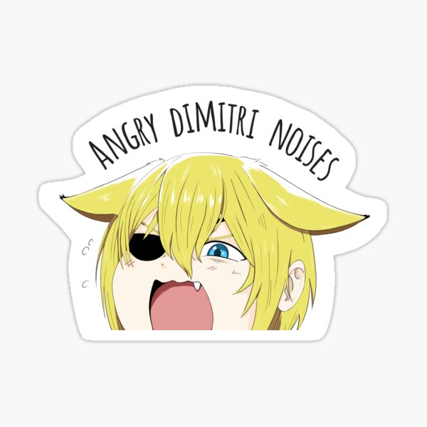 "Angry Dimitri Noises" Sticker for Sale by ogpurin | Redbubble