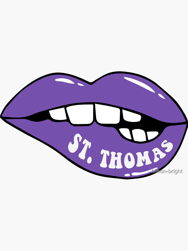 "St. Thomas Lips" Sticker for Sale by lemon-bright | Redbubble