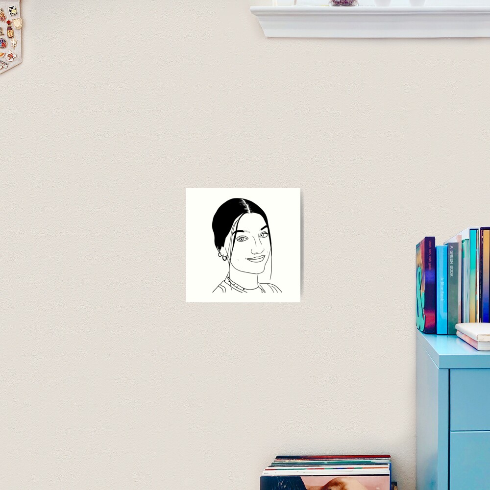 "charli d'amelio line art" Art Print for Sale by annacarrollart | Redbubble
