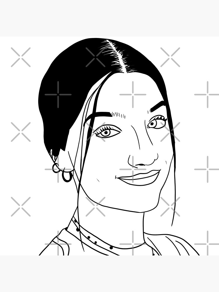 "charli d'amelio line art" Art Print by annacarrollart | Redbubble