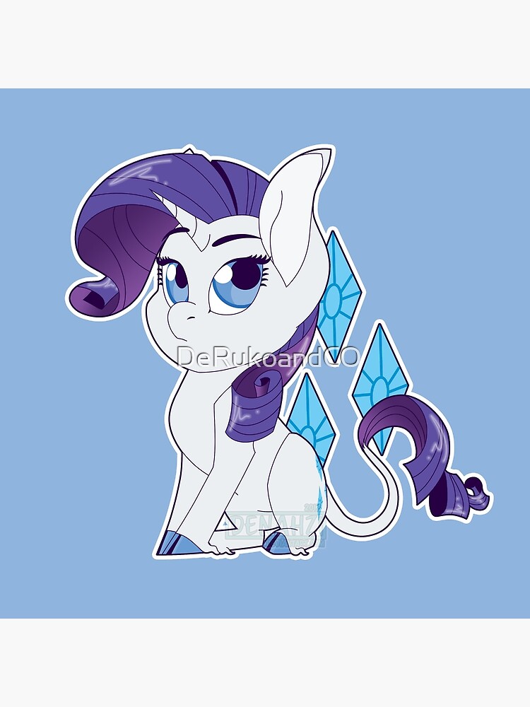 "MLP chibi Rarity" Poster for Sale by DeRukoandCO | Redbubble