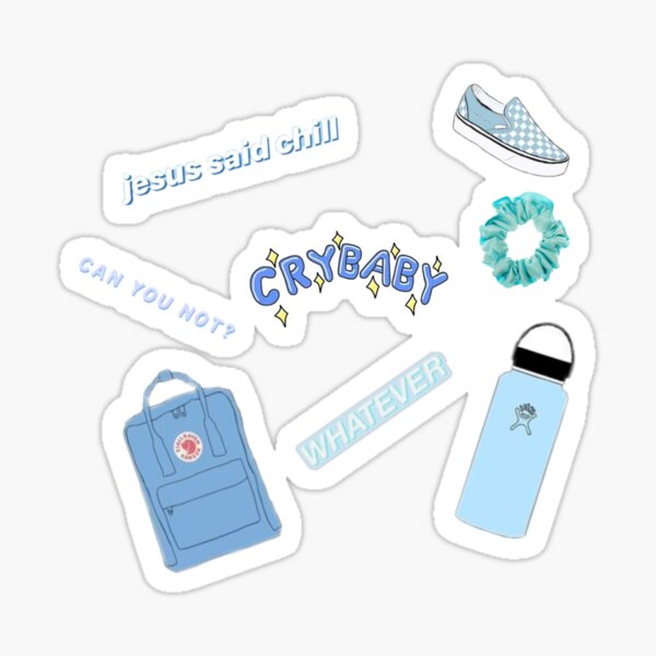 "blue aesthetic sticker pack " Sticker for Sale by amy1228 | Redbubble