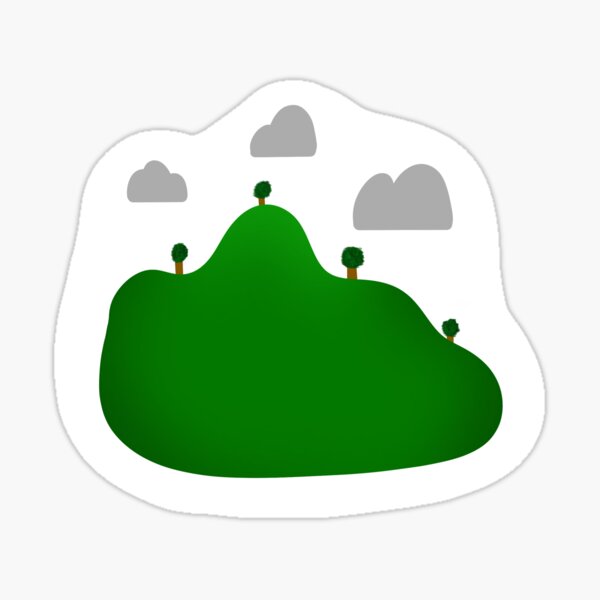 "Floating Island Sticker" Sticker by kerstendraws | Redbubble