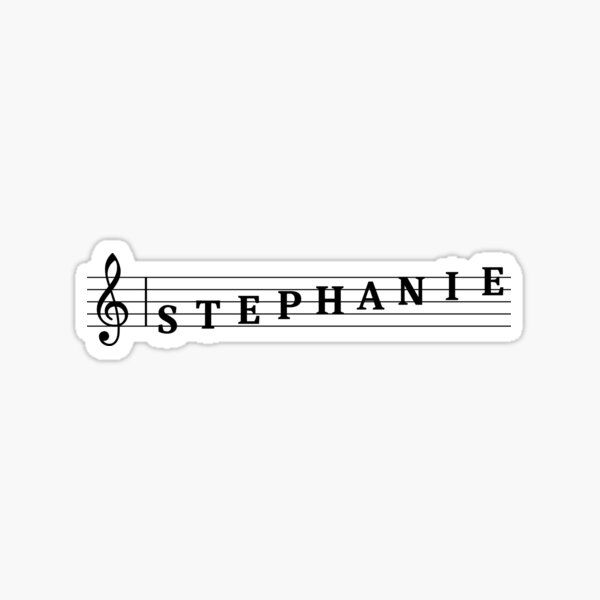 "Name Stephanie" Sticker for Sale by gulden | Redbubble