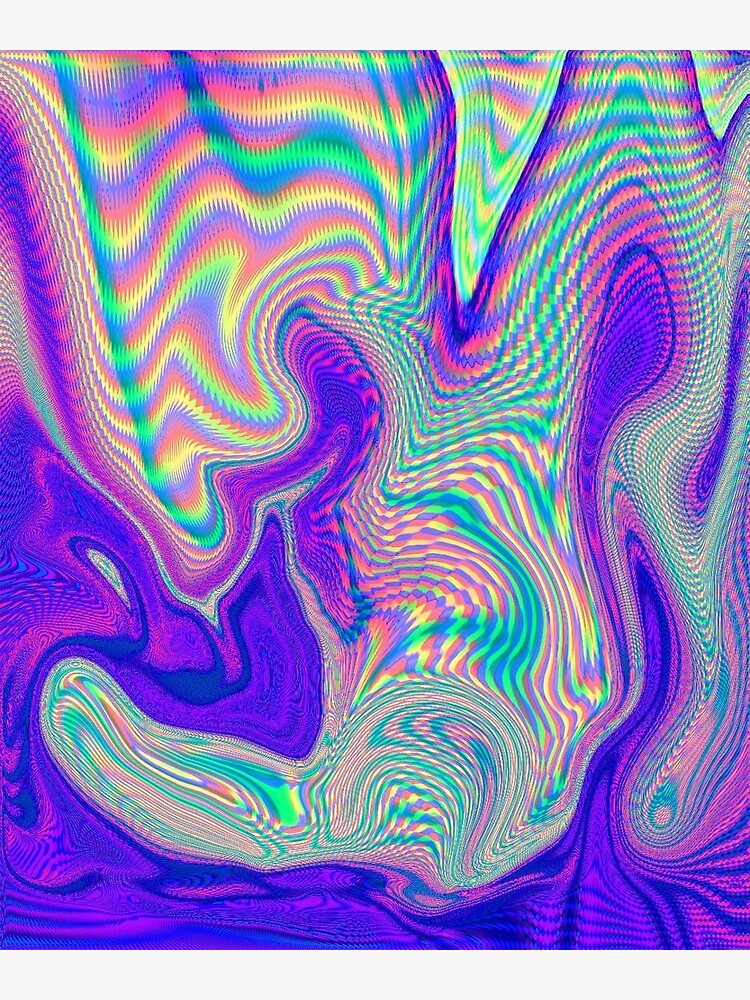 "Distorted Colors & Lines" Poster for Sale by RocketShots | Redbubble