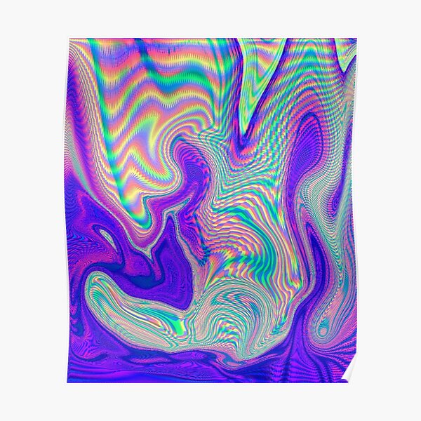 "Distorted Colors & Lines" Poster for Sale by RocketShots | Redbubble