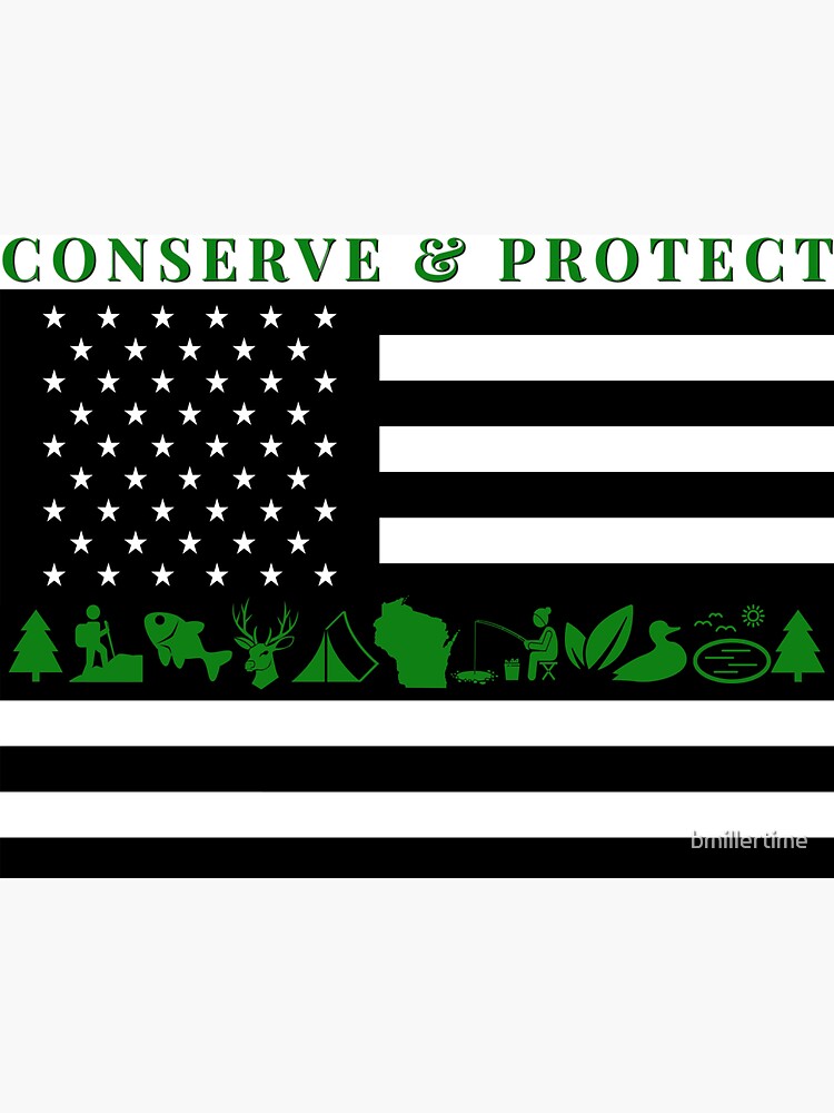 "Wisconsin DNR Conservation Warden " Sticker by bmillertime | Redbubble