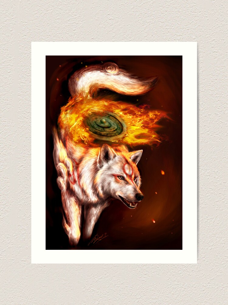 "Okami wolf realistic style" Art Print for Sale by Zilven | Redbubble