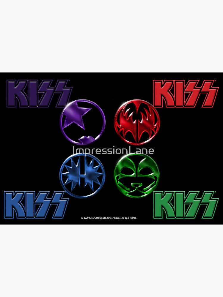 "KISS Icons" Sticker for Sale by ImpressionLane | Redbubble