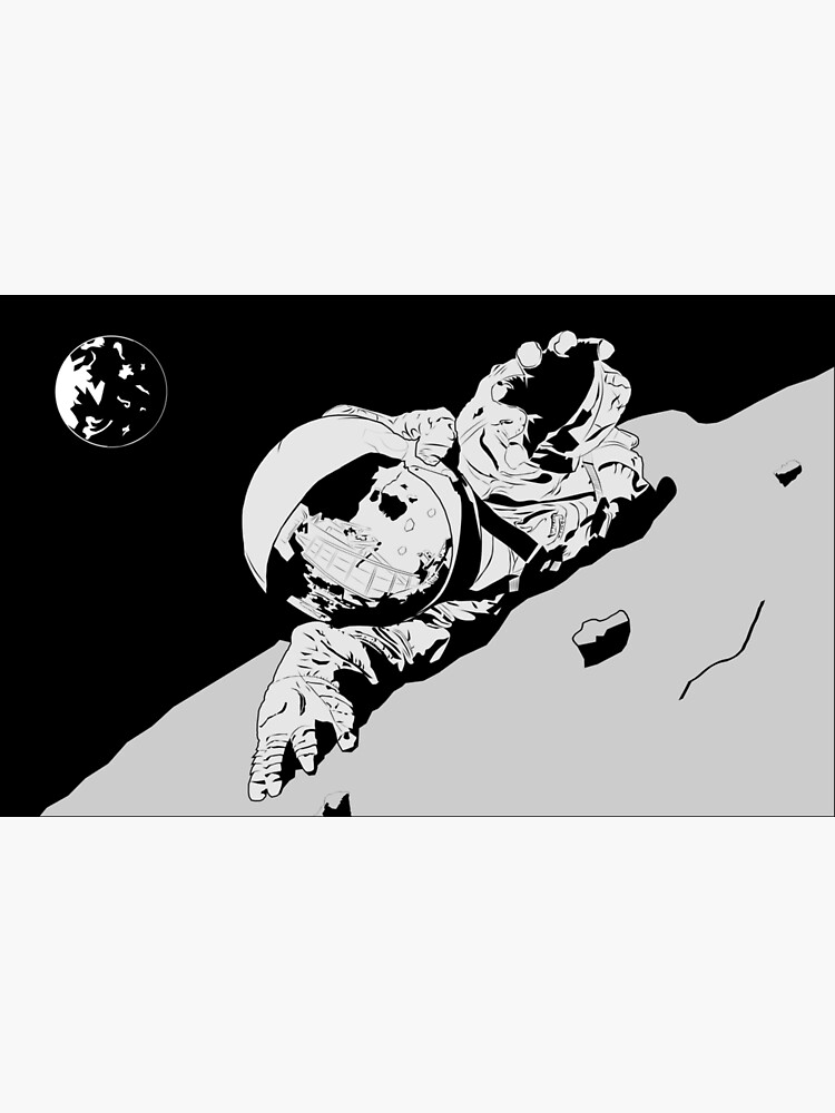 "Astronaut Visor Reflection Moon Earth" Art Print for Sale by Joinmyart ...