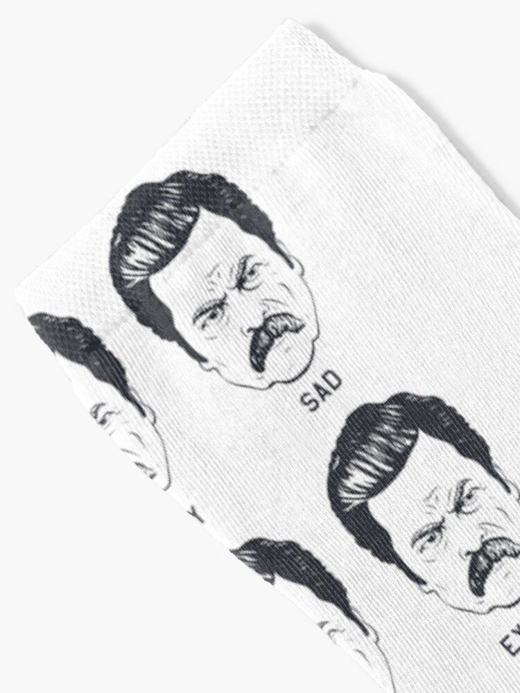 "Ron Swanson Emotions Parks and Recreation" Socks for Sale by ...