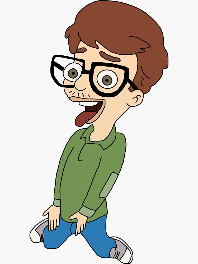 "Andrew Glouberman-Big Mouth" Sticker for Sale by itskatelynford ...