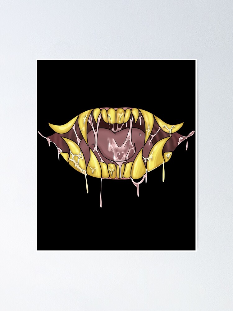 Póster «Depredador Alien Monster Mouth Big Teeth Saliva colmillos ...