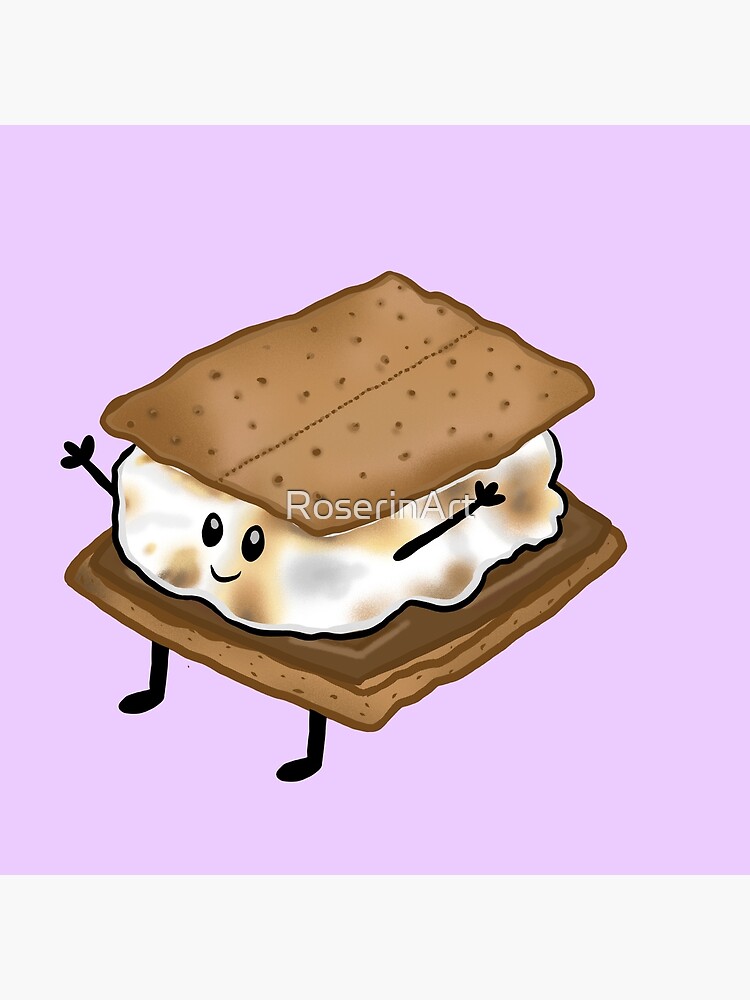 Impression artistique « Personnage de dessin animé de S'mores », par ...