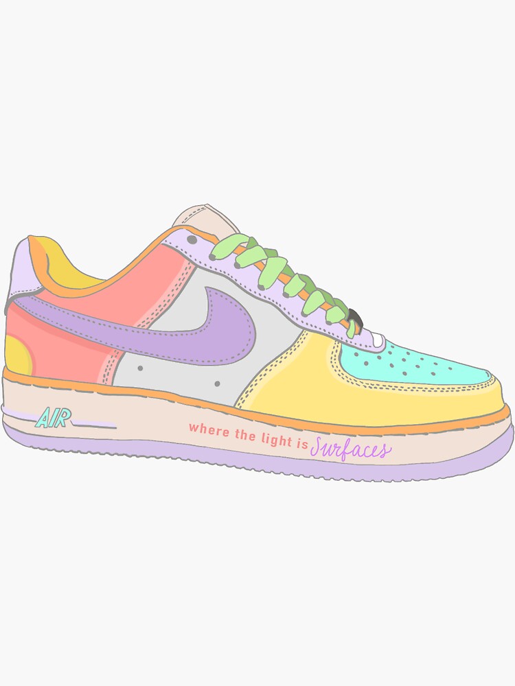 "Where the Light Is AF1" Sticker for Sale by mkhewitt | Redbubble