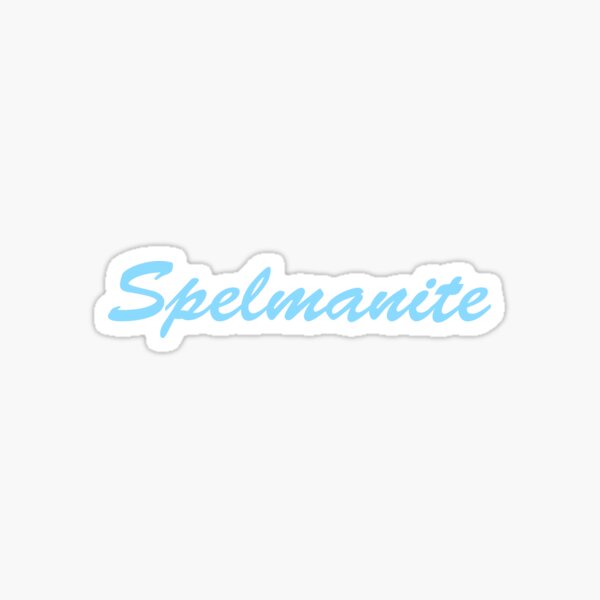 "Spelmanite cursive" Sticker for Sale by brittanyjrf | Redbubble