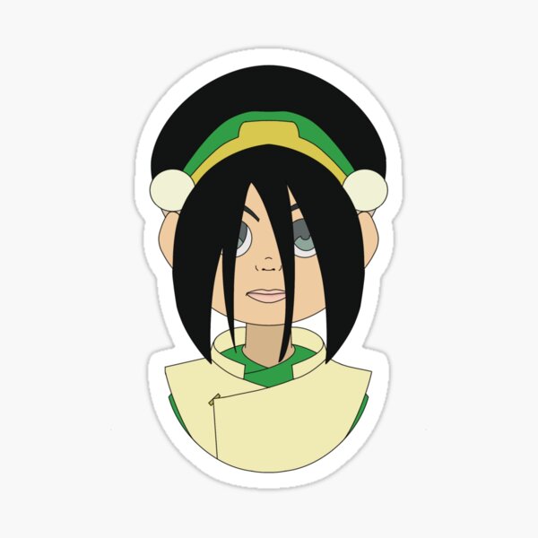 "Toph Beifong Sticker" Sticker for Sale by jordandoodles | Redbubble