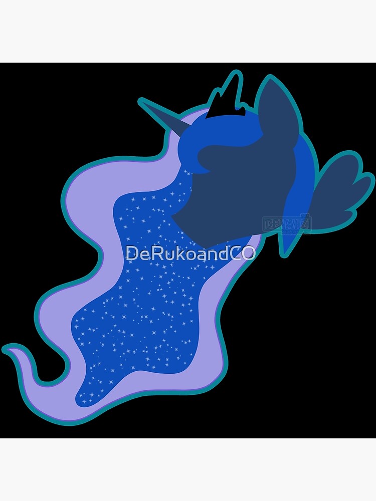 "MLP Minimalist chibi Princess Luna" Photographic Print by DeRukoandCO ...