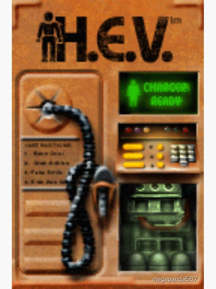 "Half-Life: HEV Charger Design" Sticker for Sale by megapanda687 ...