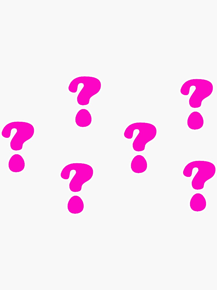 "question mark sticker pack" Sticker for Sale by DesignsbySadie9 ...