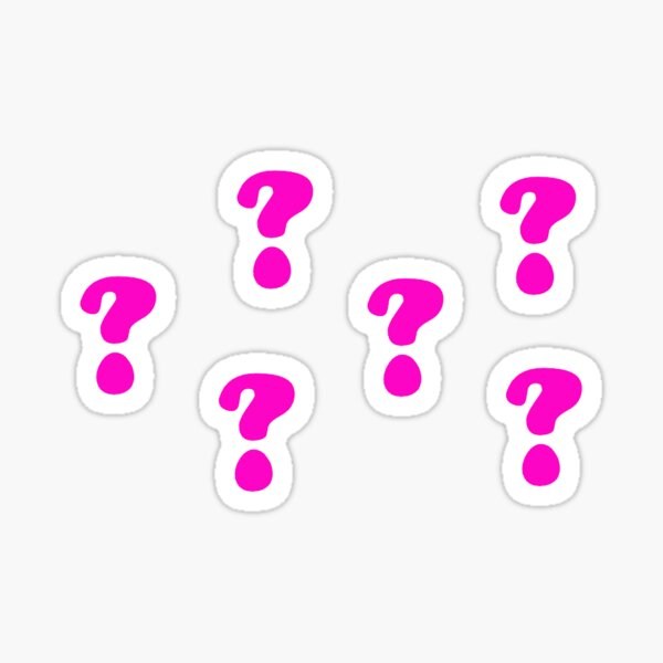 "question mark sticker pack" Sticker for Sale by DesignsbySadie9 ...