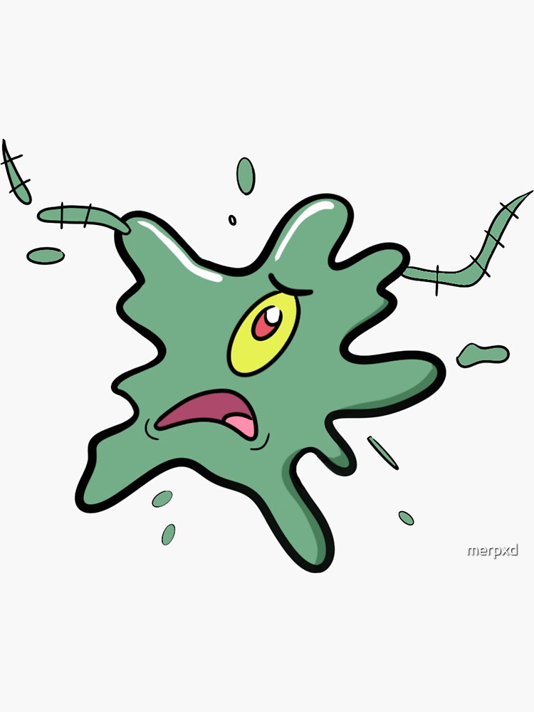 "Squished Plankton" Sticker for Sale by merpxd | Redbubble