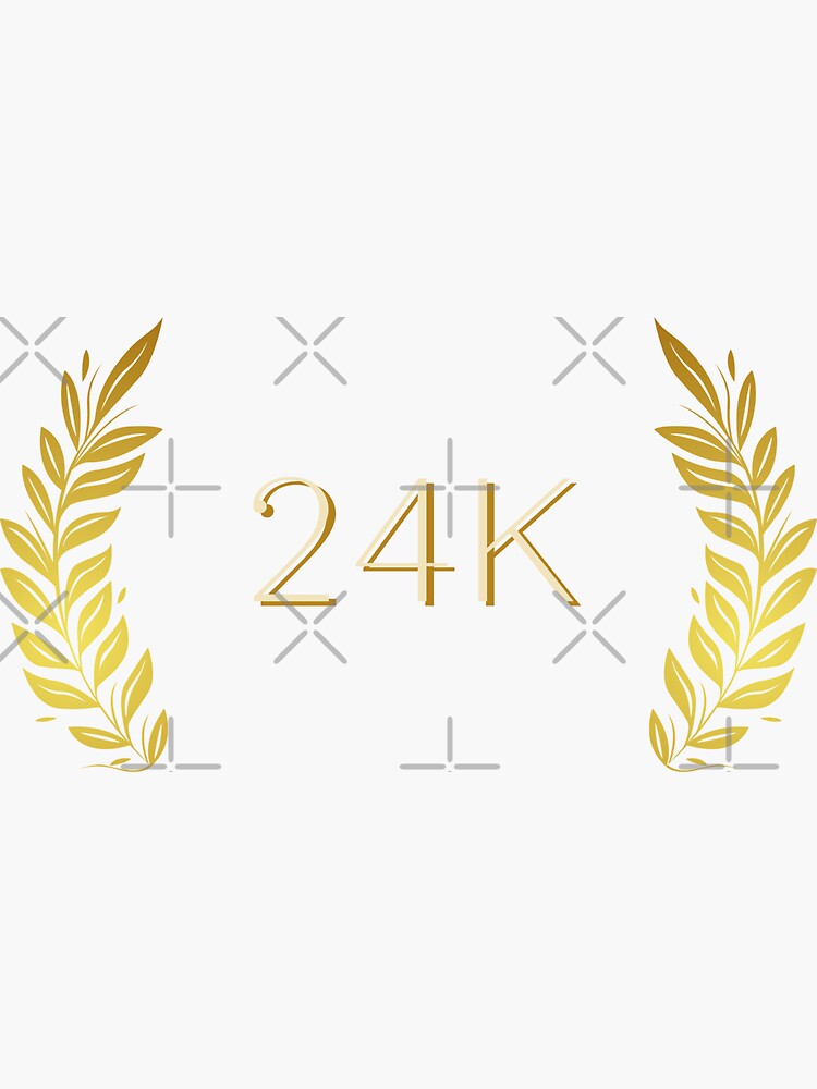 "24K Heart of Gold Leaf - Glittering Shine" Sticker for Sale by ...