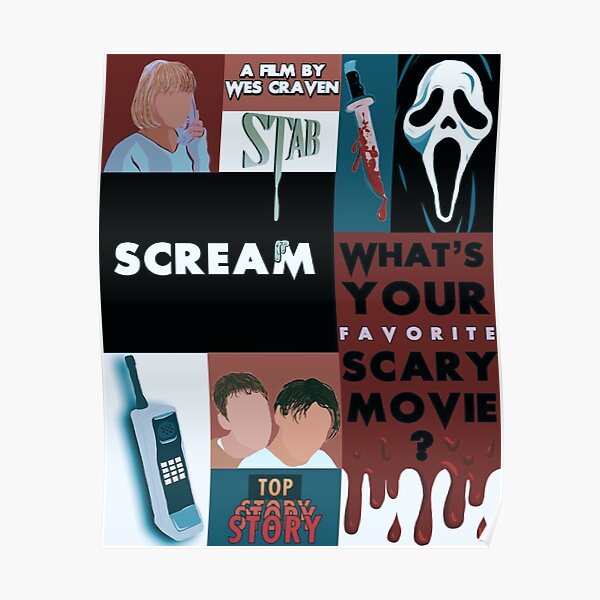 Horror Movies Collage Posters | Redbubble