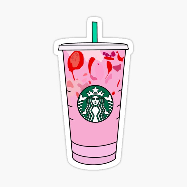 "Starbucks Pink Drink" Sticker for Sale by koslowski | Redbubble