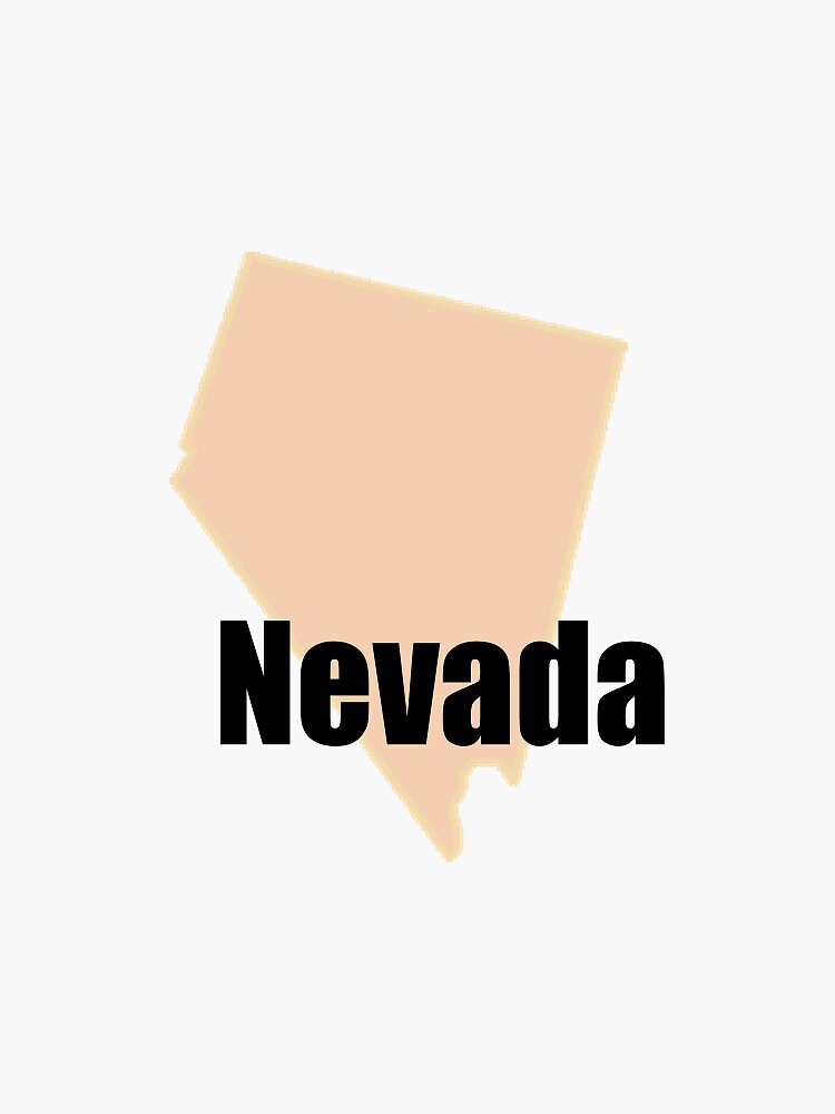 "NEVADA STATE" Sticker for Sale by K1Duong | Redbubble