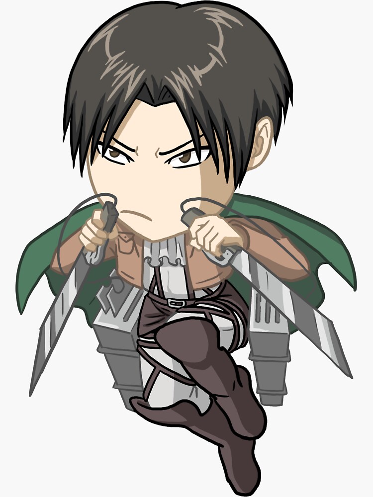 "Levi Ackerman Chibi" Sticker by reikun | Redbubble