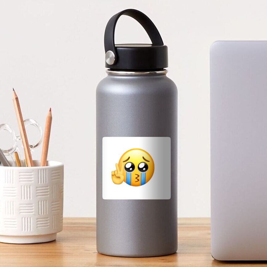 "Cute mental breakdown emoji" Sticker by bellad18 | Redbubble